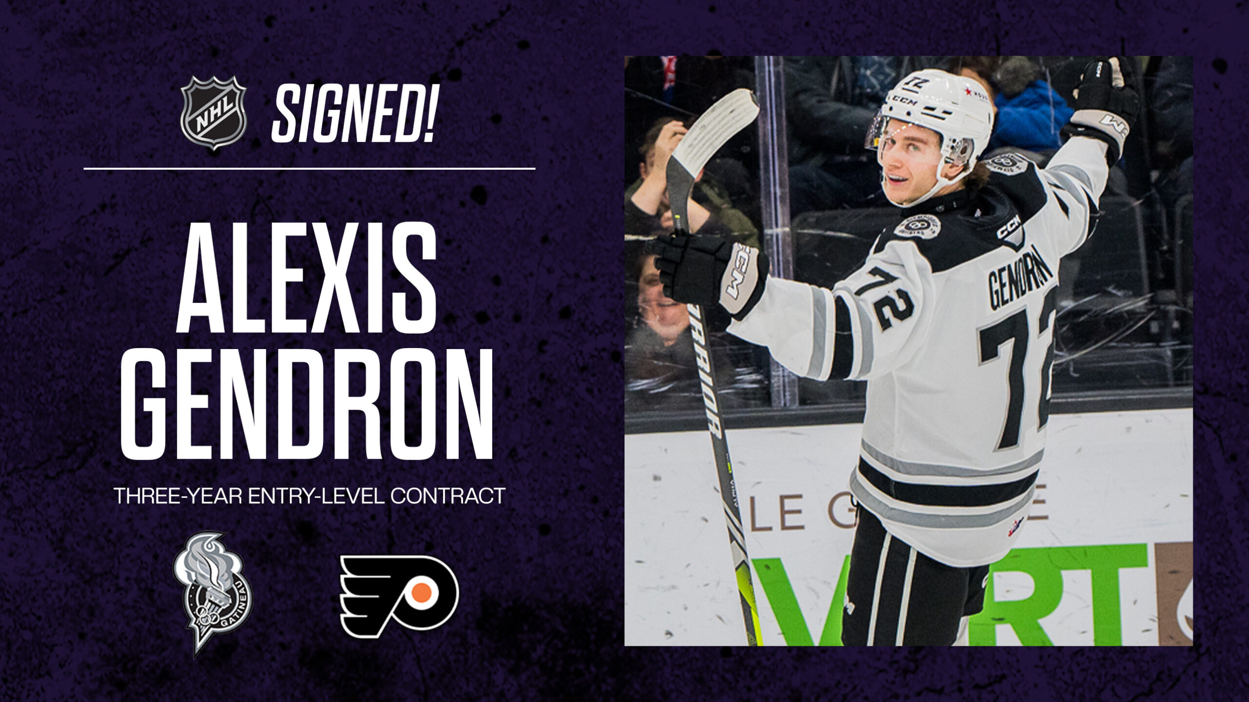 Gendron pens ELC with Flyers - Canadian Hockey League