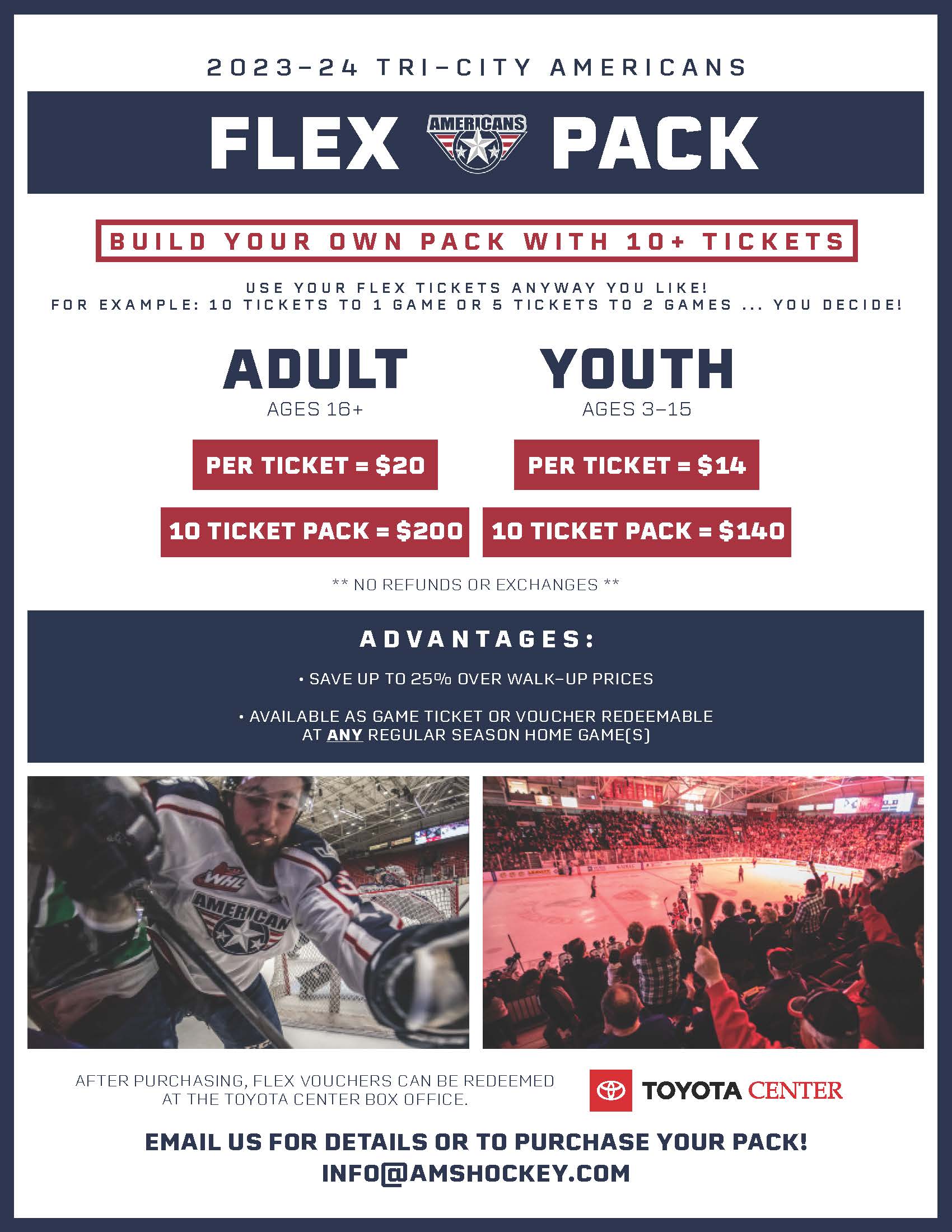 Flex Packs - Tri-City Americans
