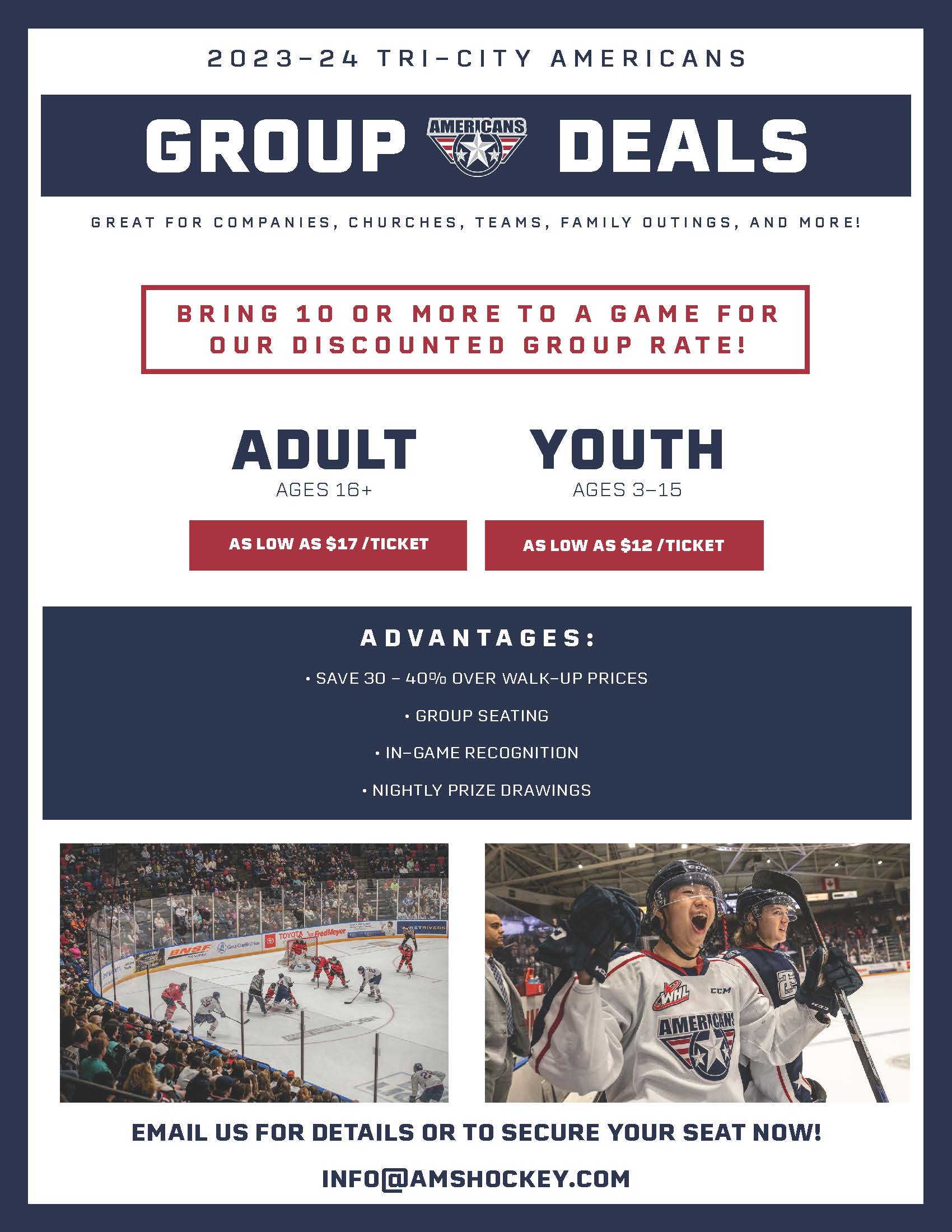Group Tickets - Tri-City Americans