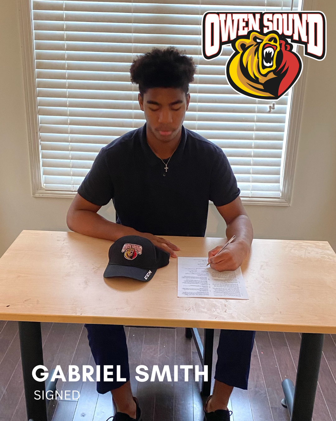 Owen Sound Attack Welcome Gabriel Smith as Third Round Pick For 2023-24 Season - Owen Sound Attack