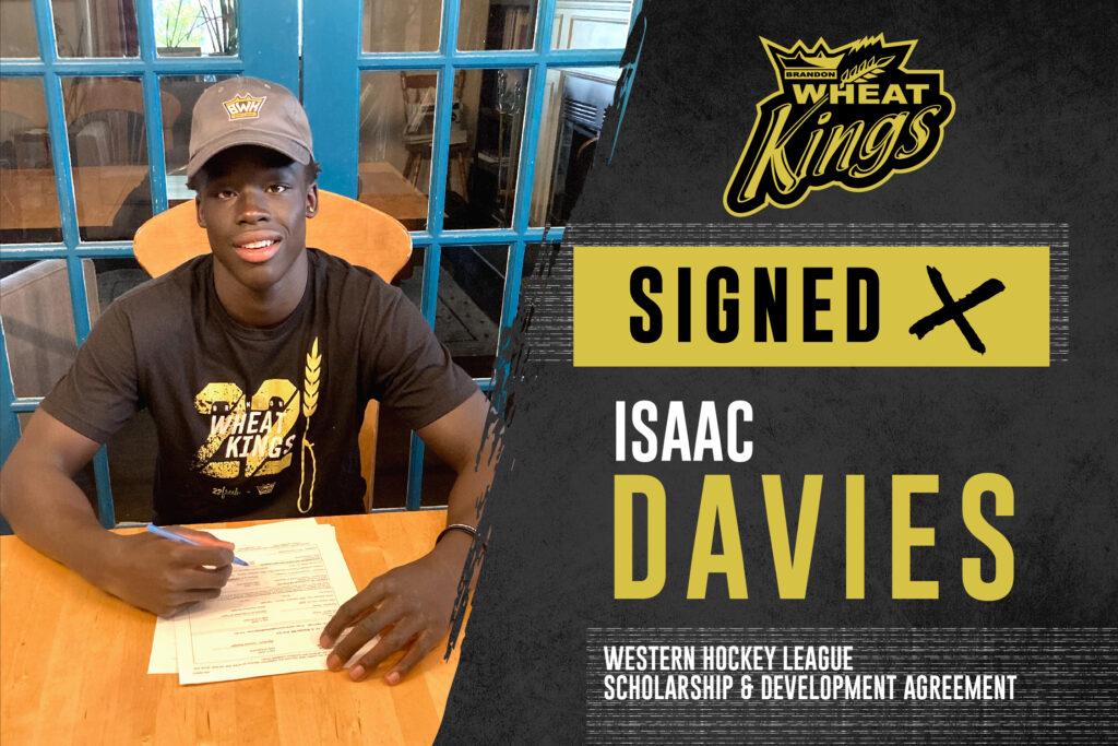Wheat Kings Sign 72nd Overall Pick Isaac Davies - Brandon Wheat Kings